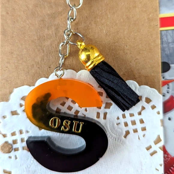 Hand Crafted | Accessories | Handmade Keychain Osu Letter S | Poshmark